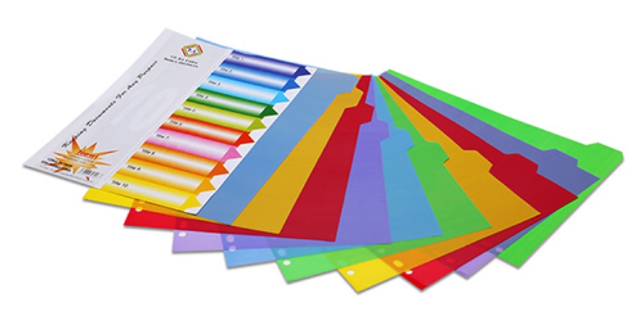 Chia file bìa 10 màu PGrand